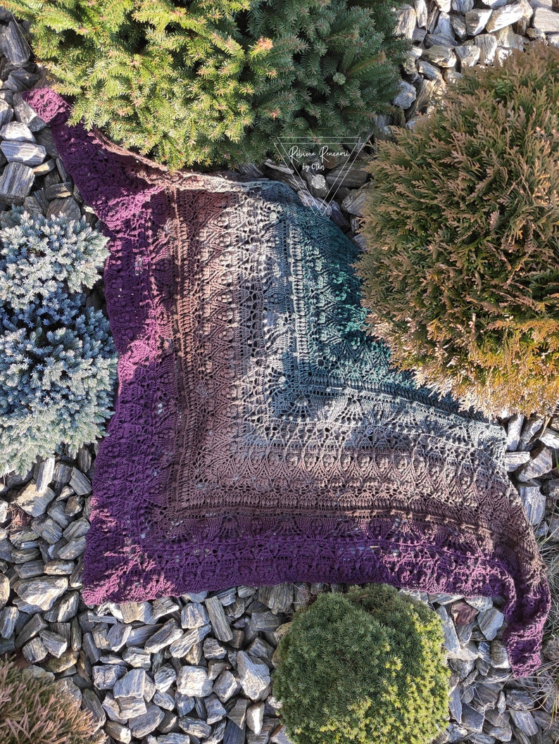 Mulberry Pattern Crochet Shawl Pattern Graphic Chart Only - Etsy UK