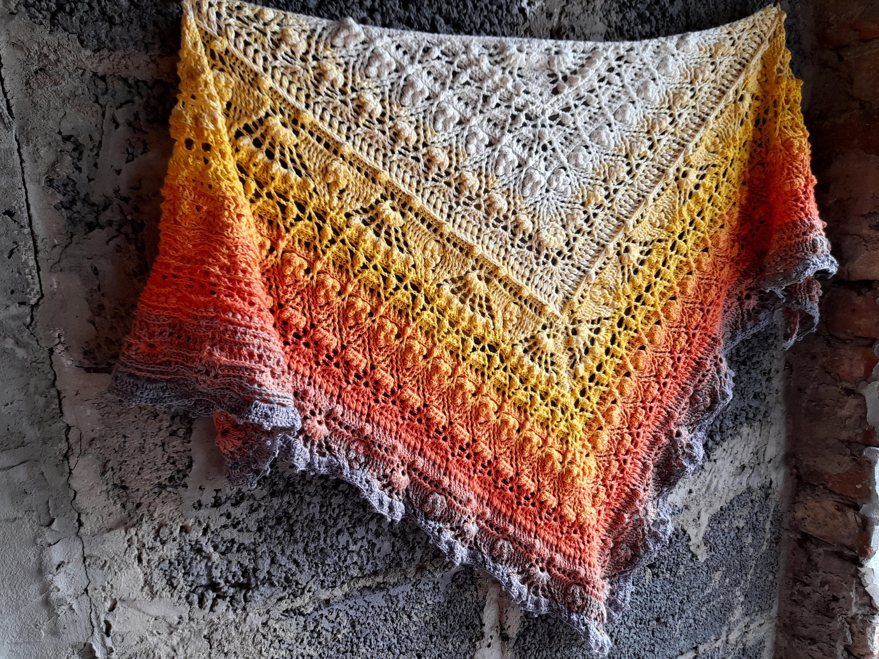 Mulberry Pattern Crochet Shawl Pattern Graphic Chart Only - Etsy UK