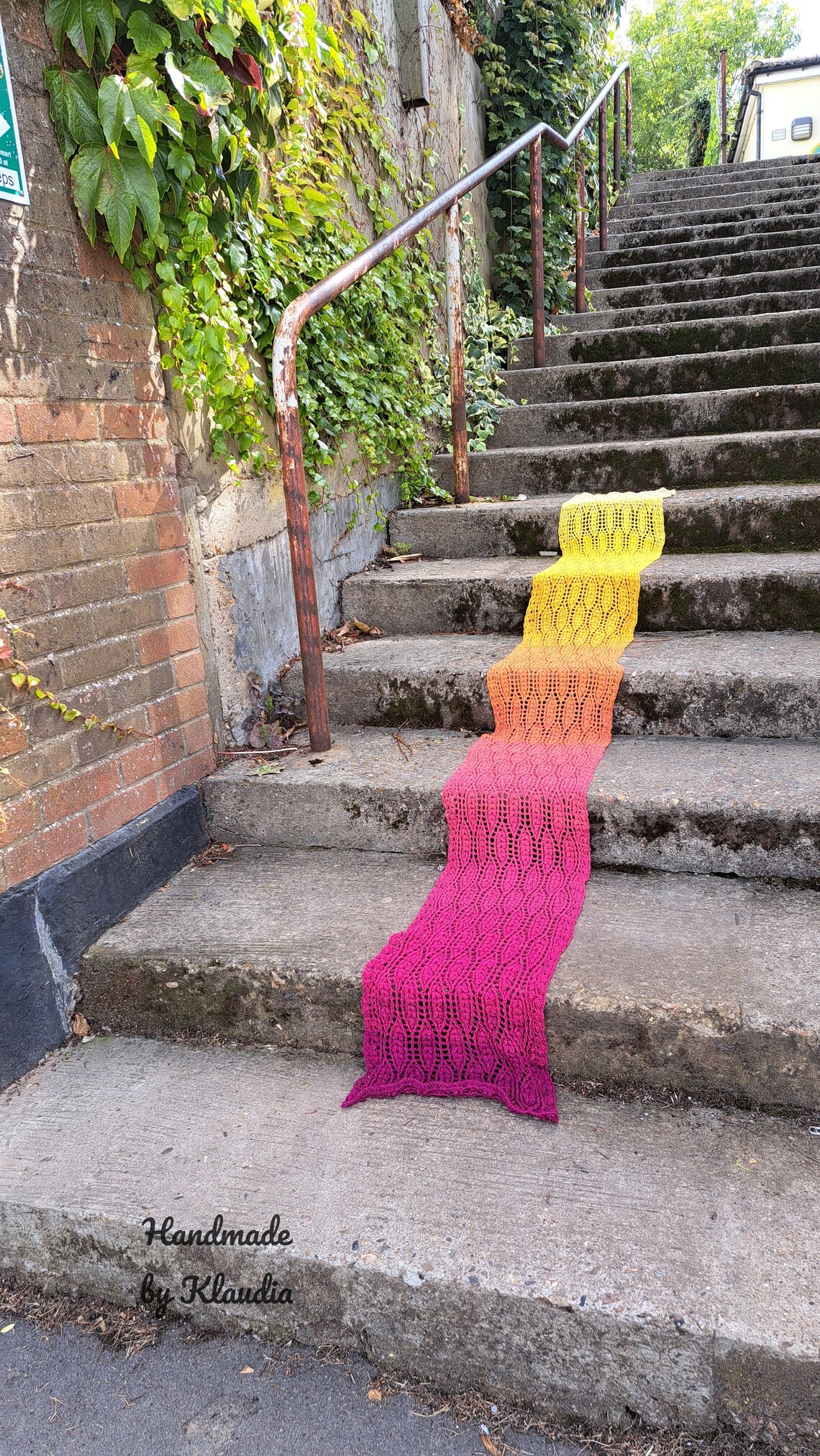 Szal Kłosek Pattern, Crochet Shawl Pattern, Graphic Chart Only, Graphic ...