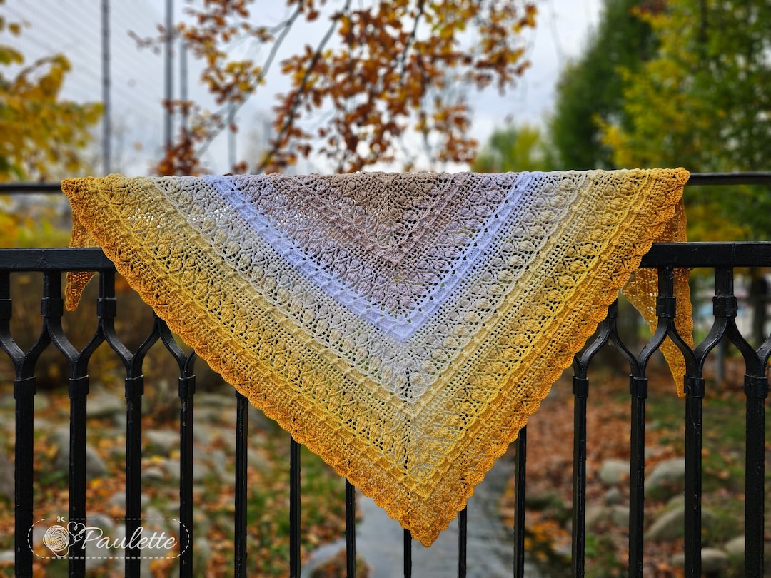 Crochet Pattern, Crochet Shawl, Triangle Shawl, Graphic Chart Only ...