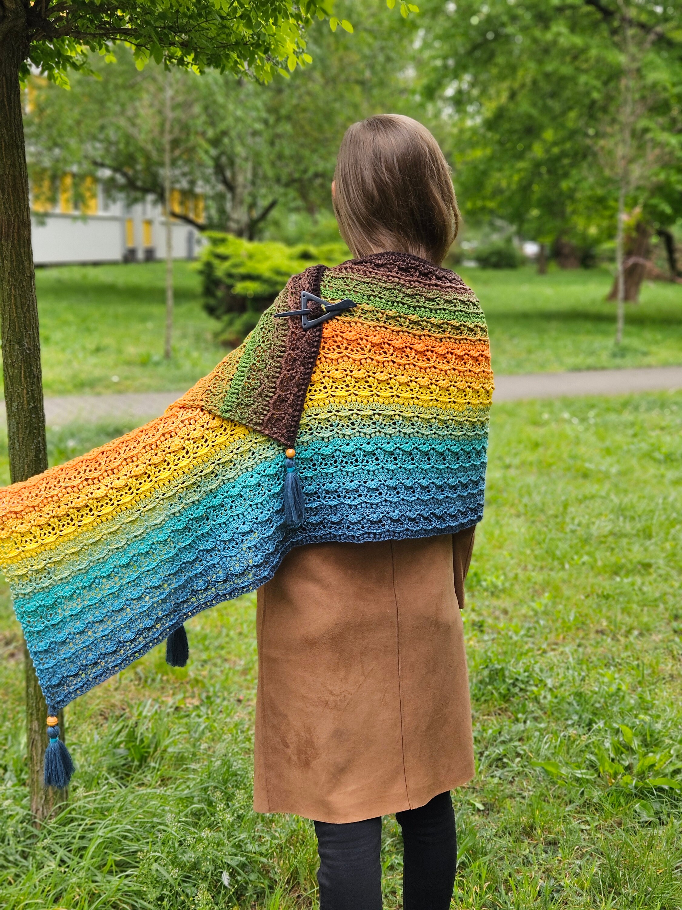 Baziakotka Shawl Pattern, Crochet Shawl Pattern, Crochet Pattern ...