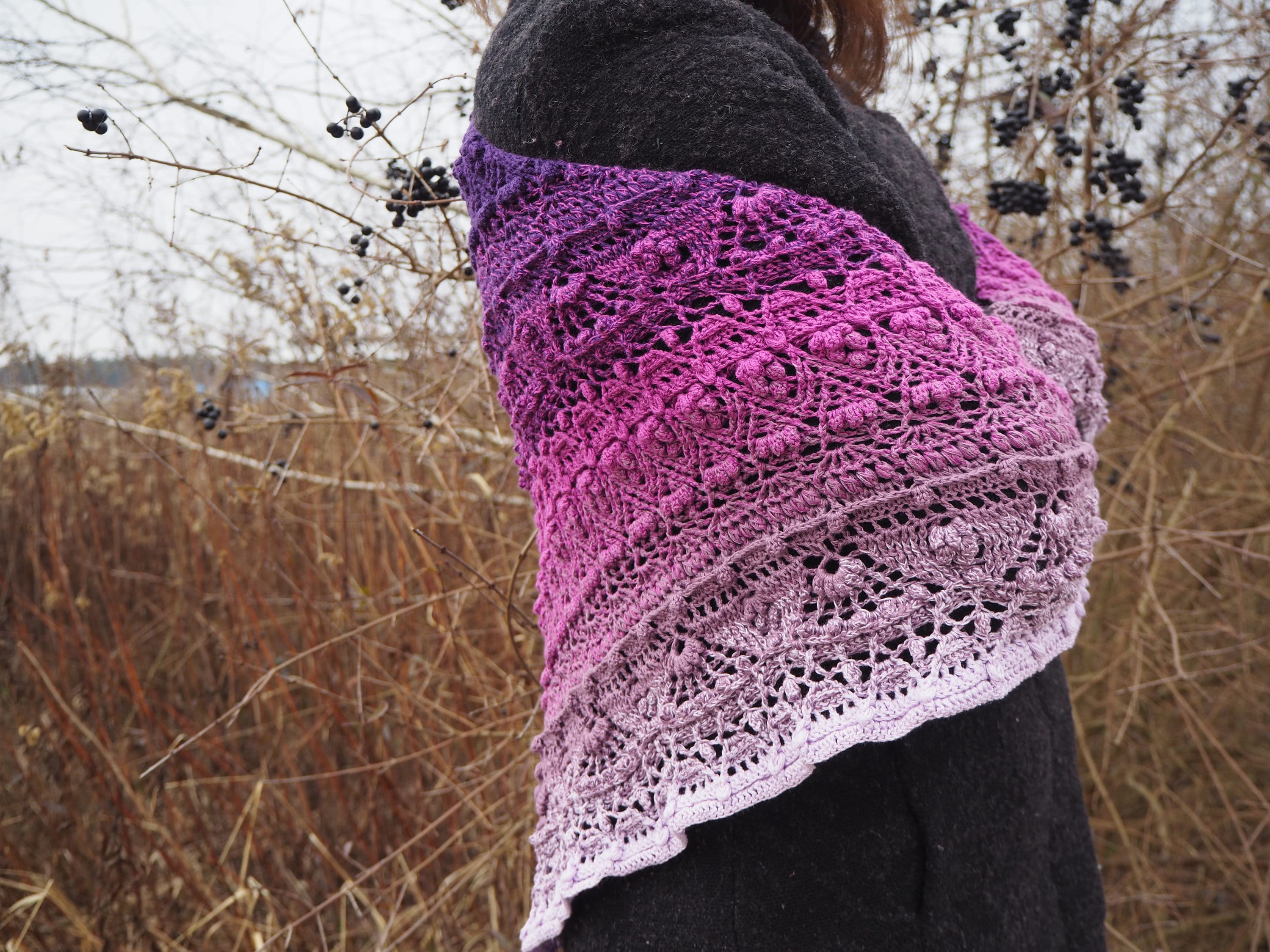 Mulberry Pattern Crochet Shawl Pattern Graphic Chart Only - Etsy UK