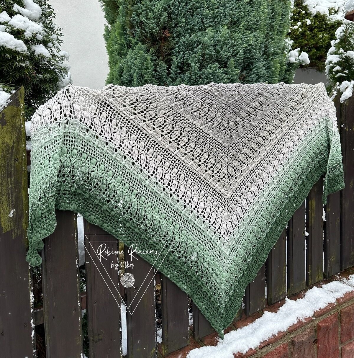 Crochet Pattern, Crochet Shawl, Triangle Shawl, Graphic Chart Only ...
