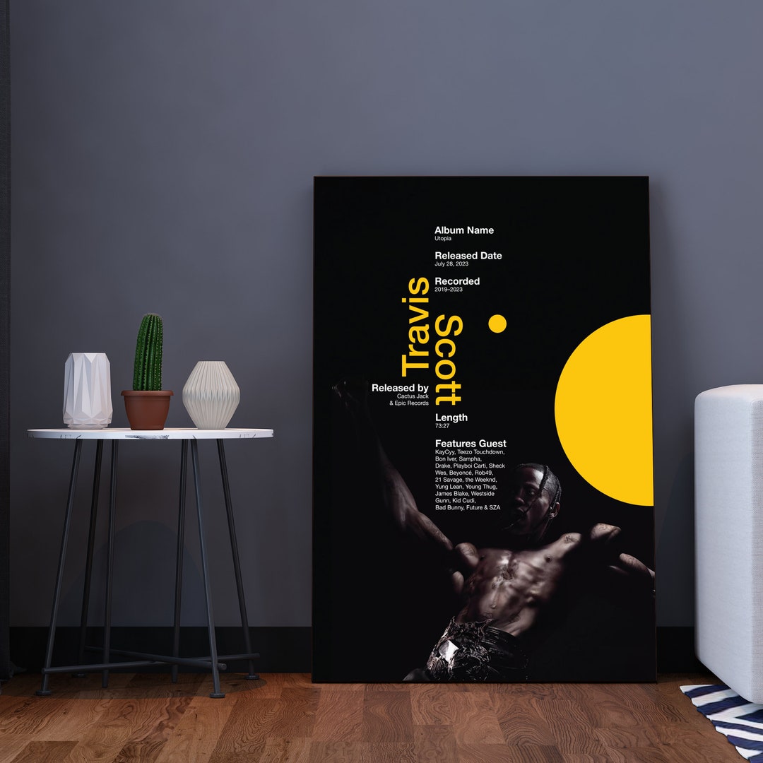 Travis Scott - Utopia Album Cover - Printable Wall Poster - Digital ...