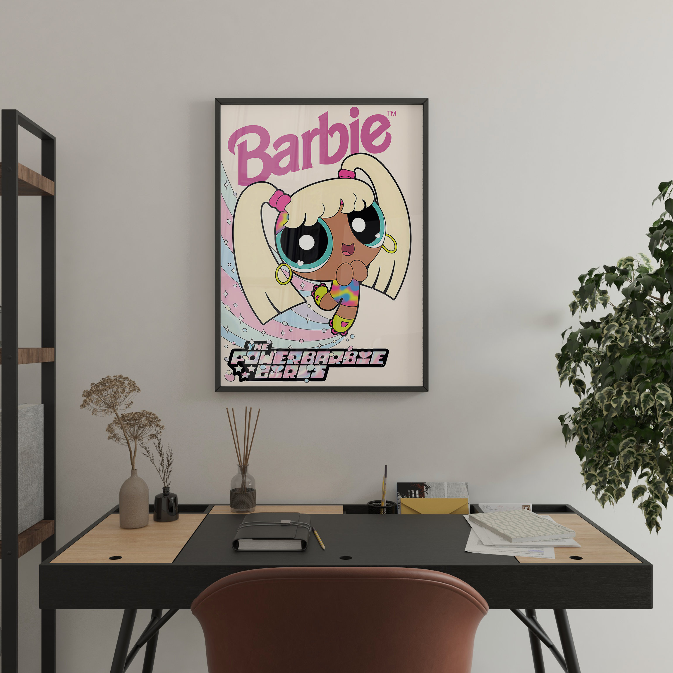 Buttercup Barbie Poster Print - Barbie Movie Poster - Powerpuff Girls ...