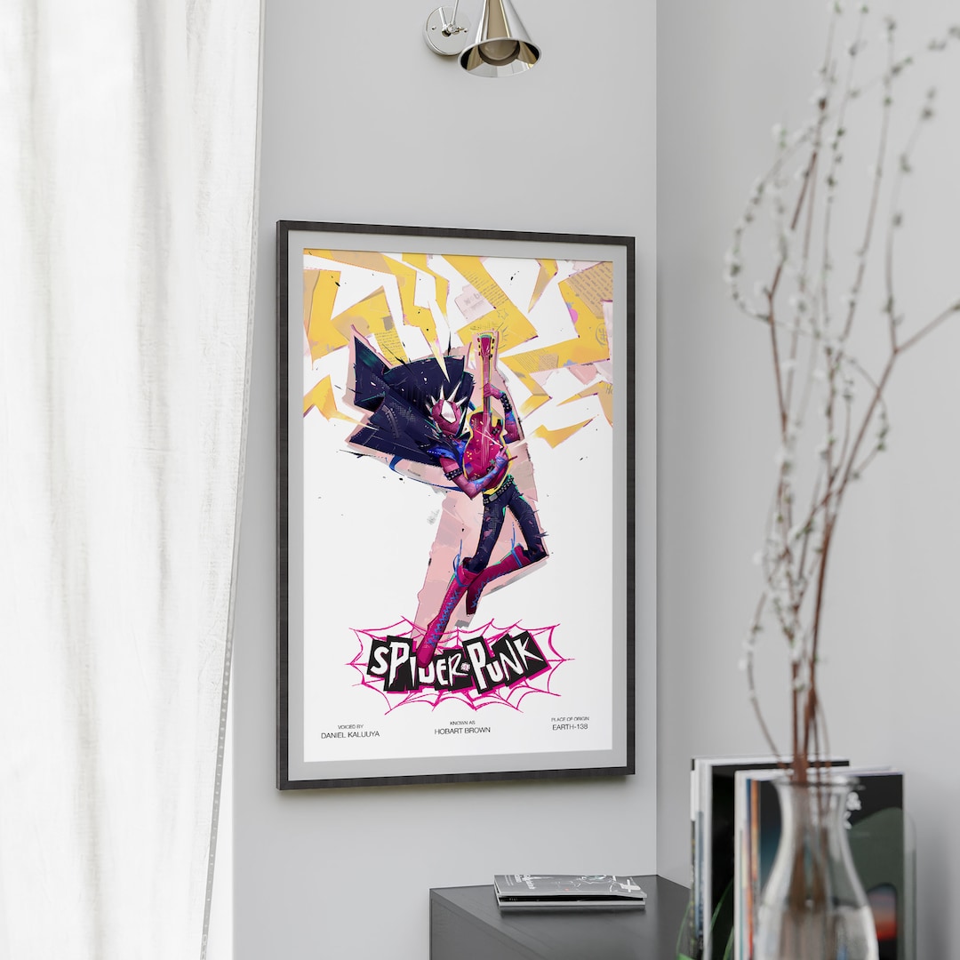 Spider-punk Print - Into the Spider-verse - Printable Wall Art Poster ...