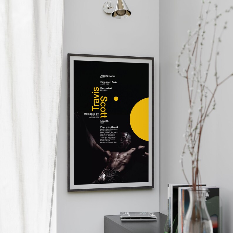 Travis Scott - Utopia Album Cover - Printable Wall Poster - Digital ...
