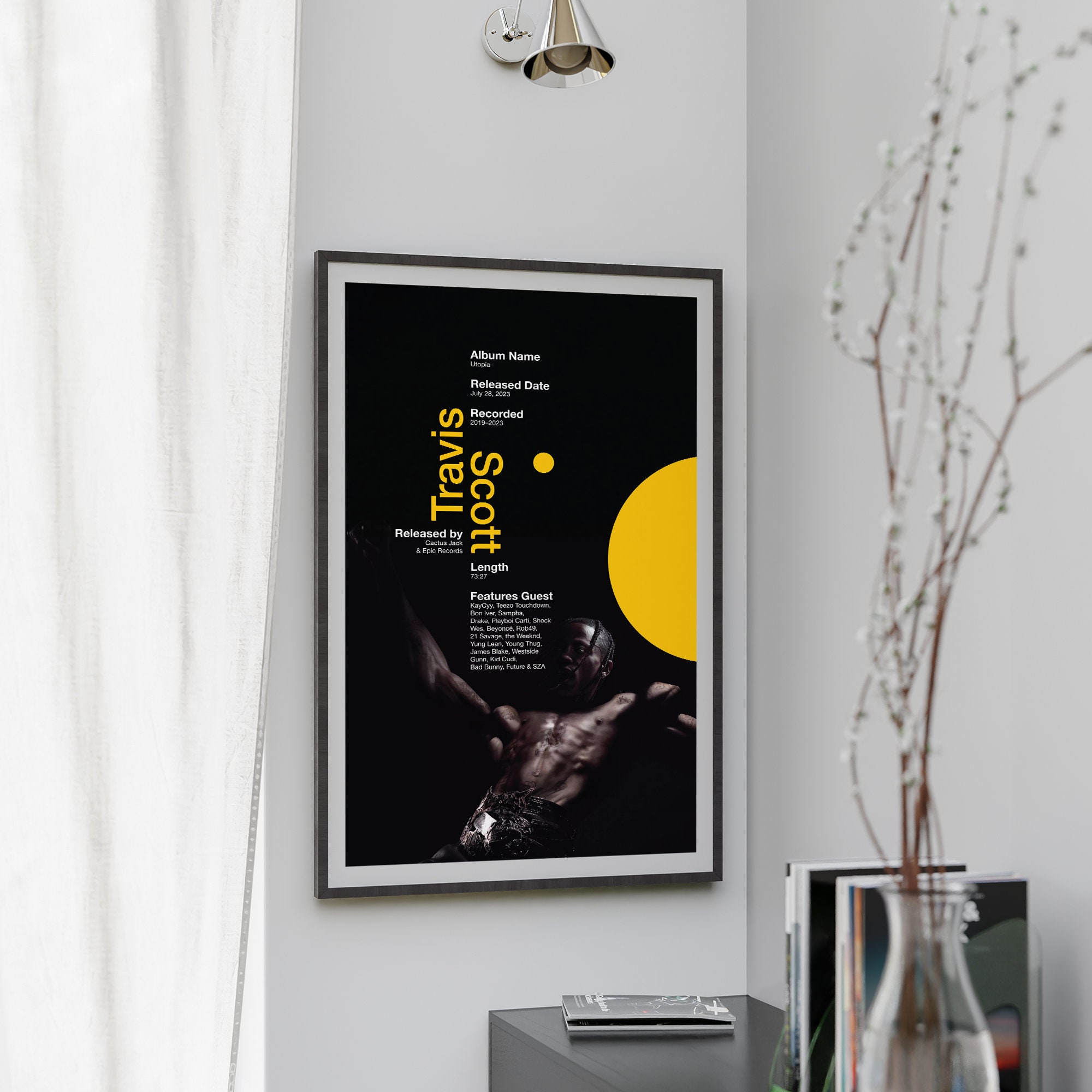 Travis Scott - Utopia Album Cover - Printable Wall Poster - Digital ...