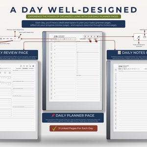 Daily Planner 2024 + 2025 for Remarkable 2, Templates for Remarkable ...