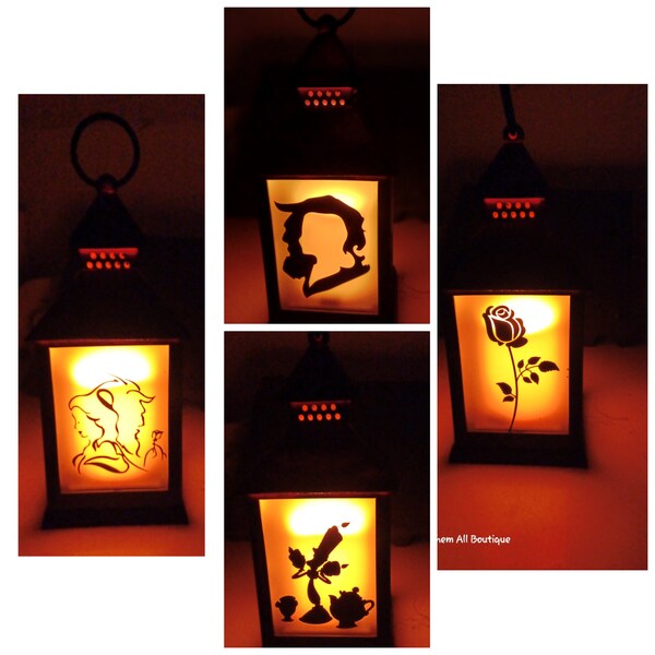 Beauty and the Beast Lantern - Etsy