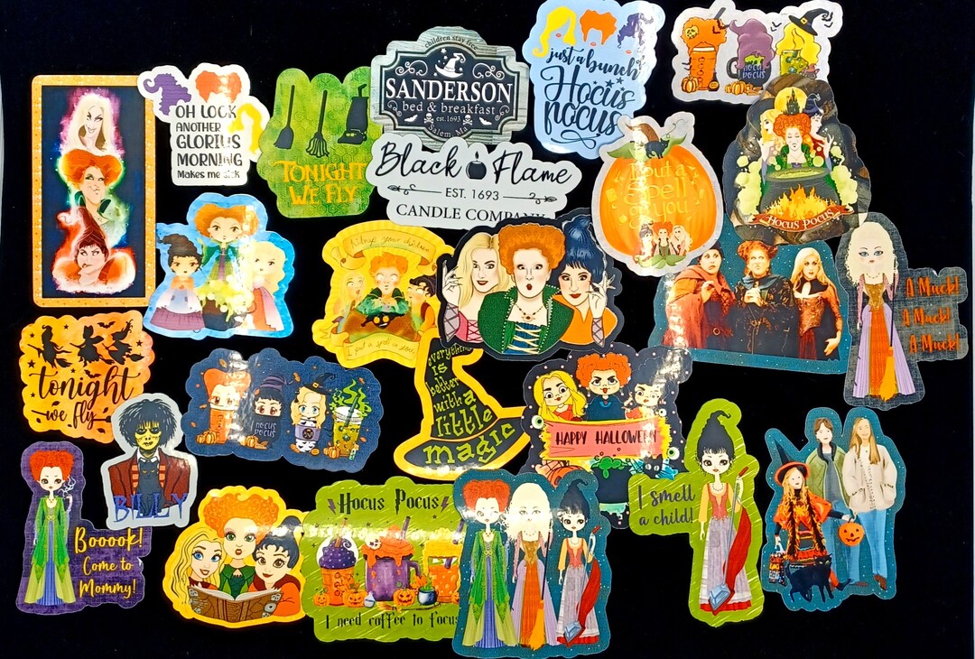 Hocus Pocus Stickers: Glossy Water-resistant or Waterproof Vinyl Decals ...