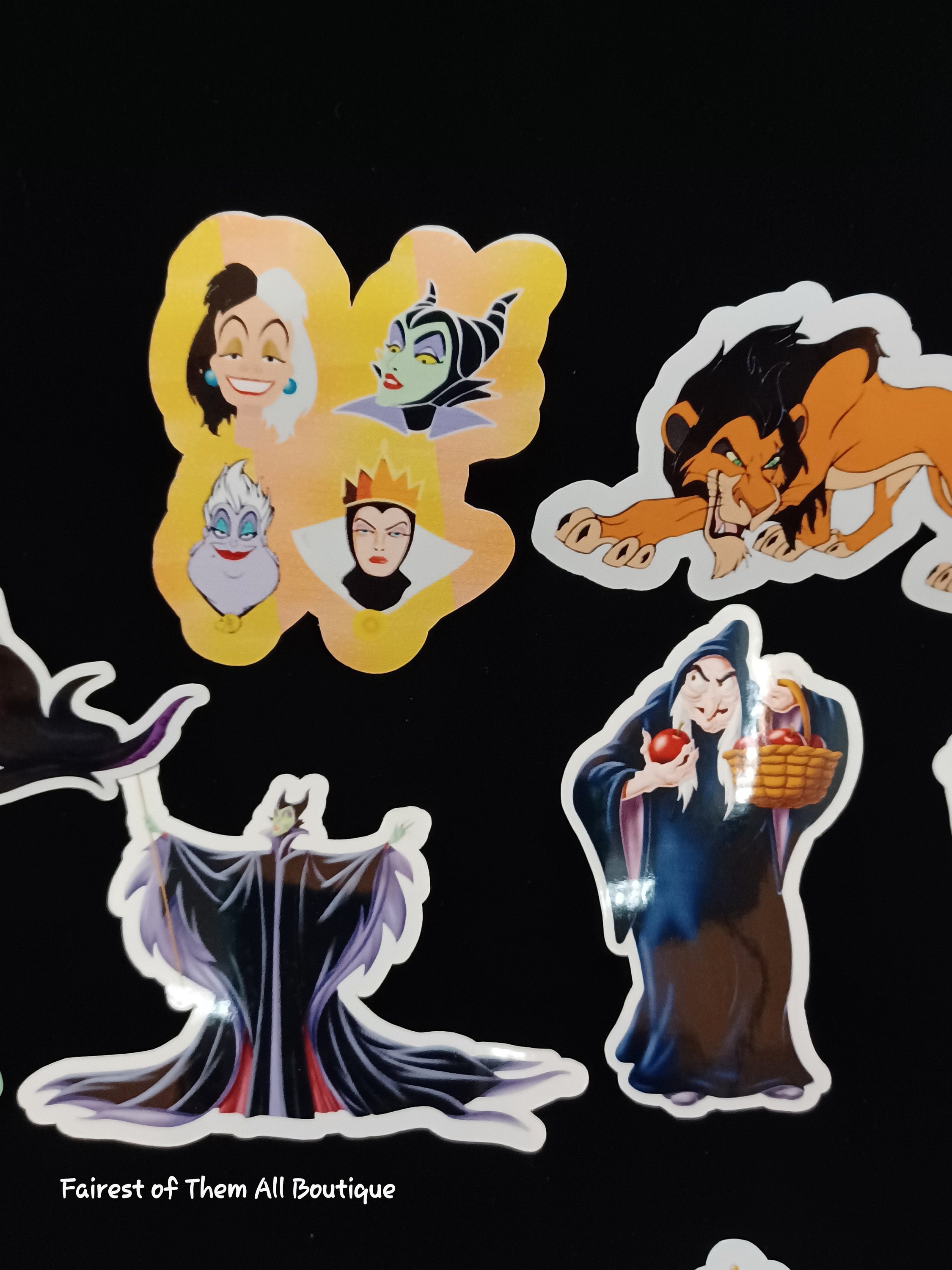 25 Villain Stickers: Glossy Water-resistant or Waterproof Vinyl Decals ...