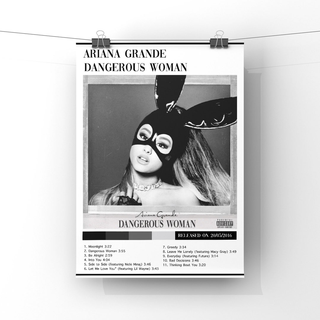 Ariana Grande Dangerous Woman Album Artwork Inspired Print - Etsy
