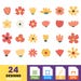 Hand-drawn Floral Clipart Bundle: Watercolor Flowers (PNG & SVG Digital ...