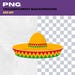 Fiesta Hat Clipart | Mexican Sombrero Graphics | Digital PNG & SVG ...