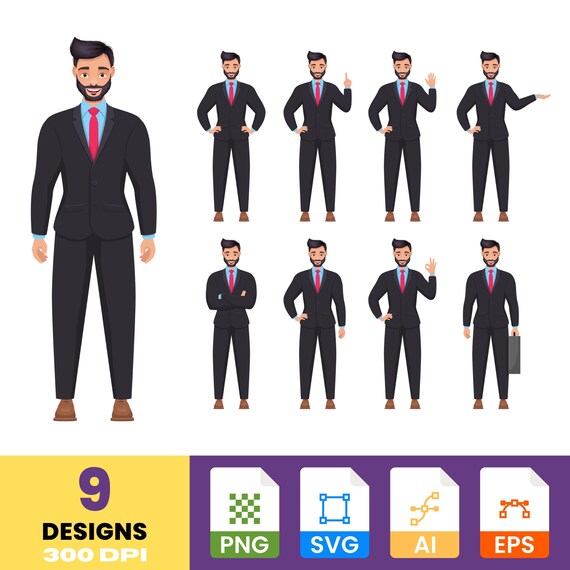 Professional Man Vector Png