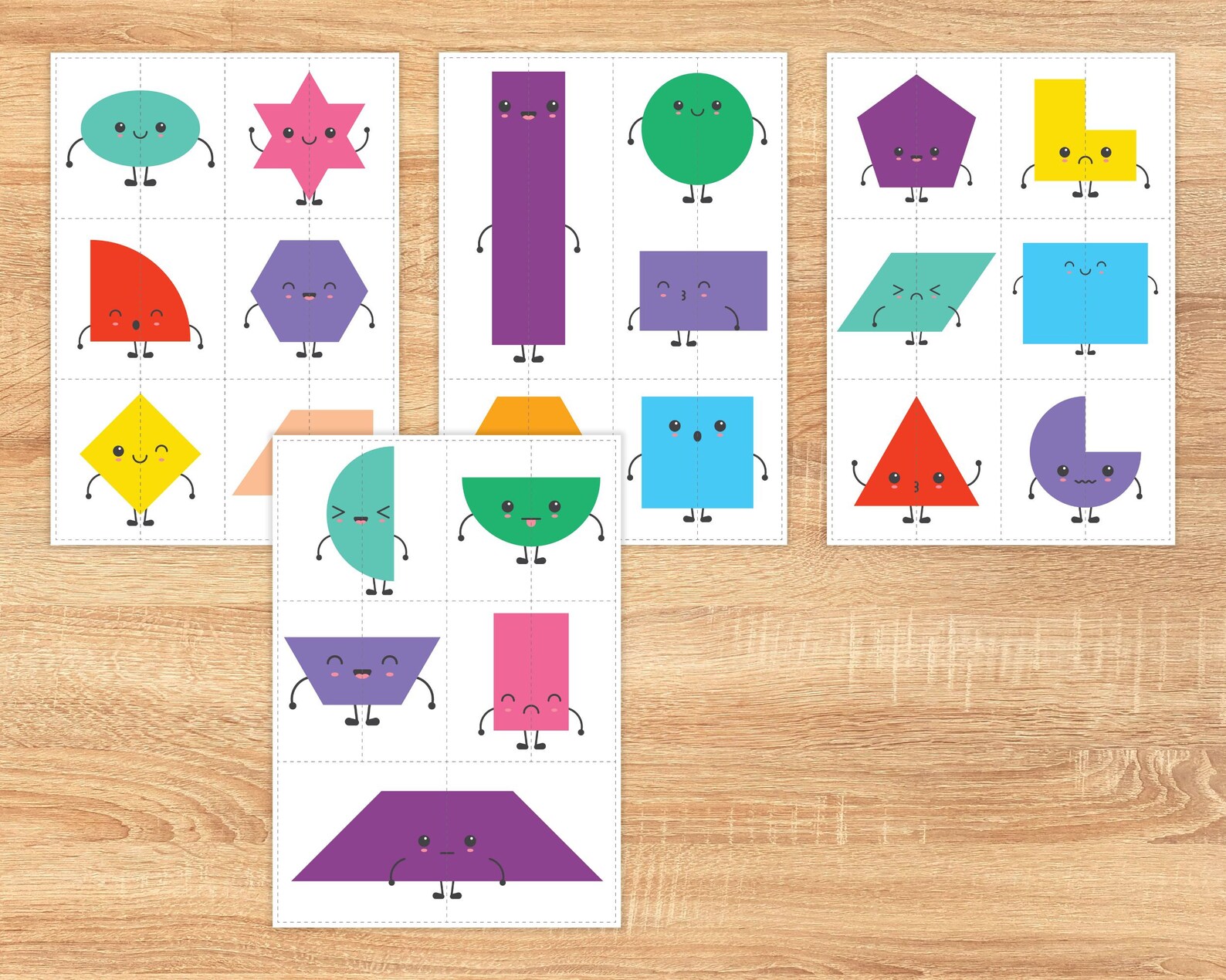 Shapes Matching Game for Kids, Toddler Shapes Game, Shape Matching ...