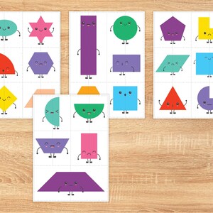 Shapes Matching Game for Kids, Toddler Shapes Game, Shape Matching ...