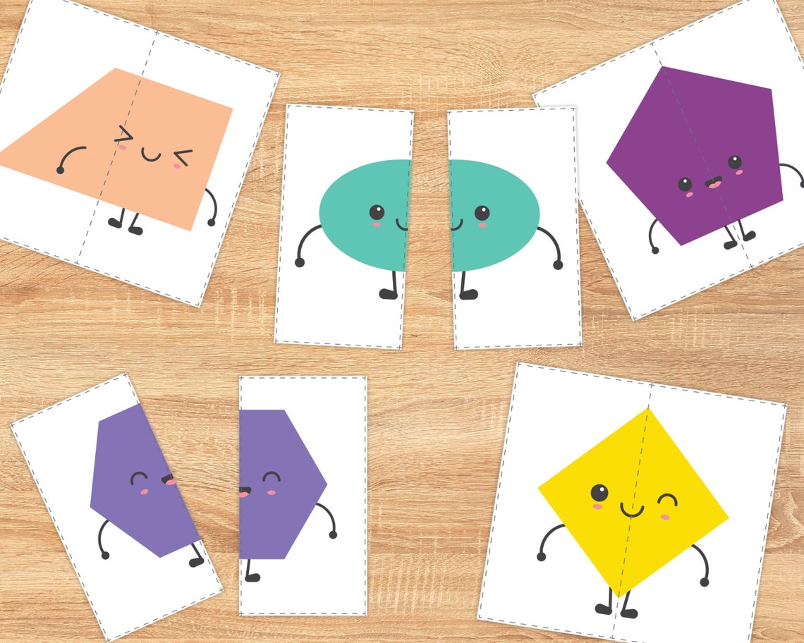 Shapes Matching Game for Kids, Toddler Shapes Game, Shape Matching ...