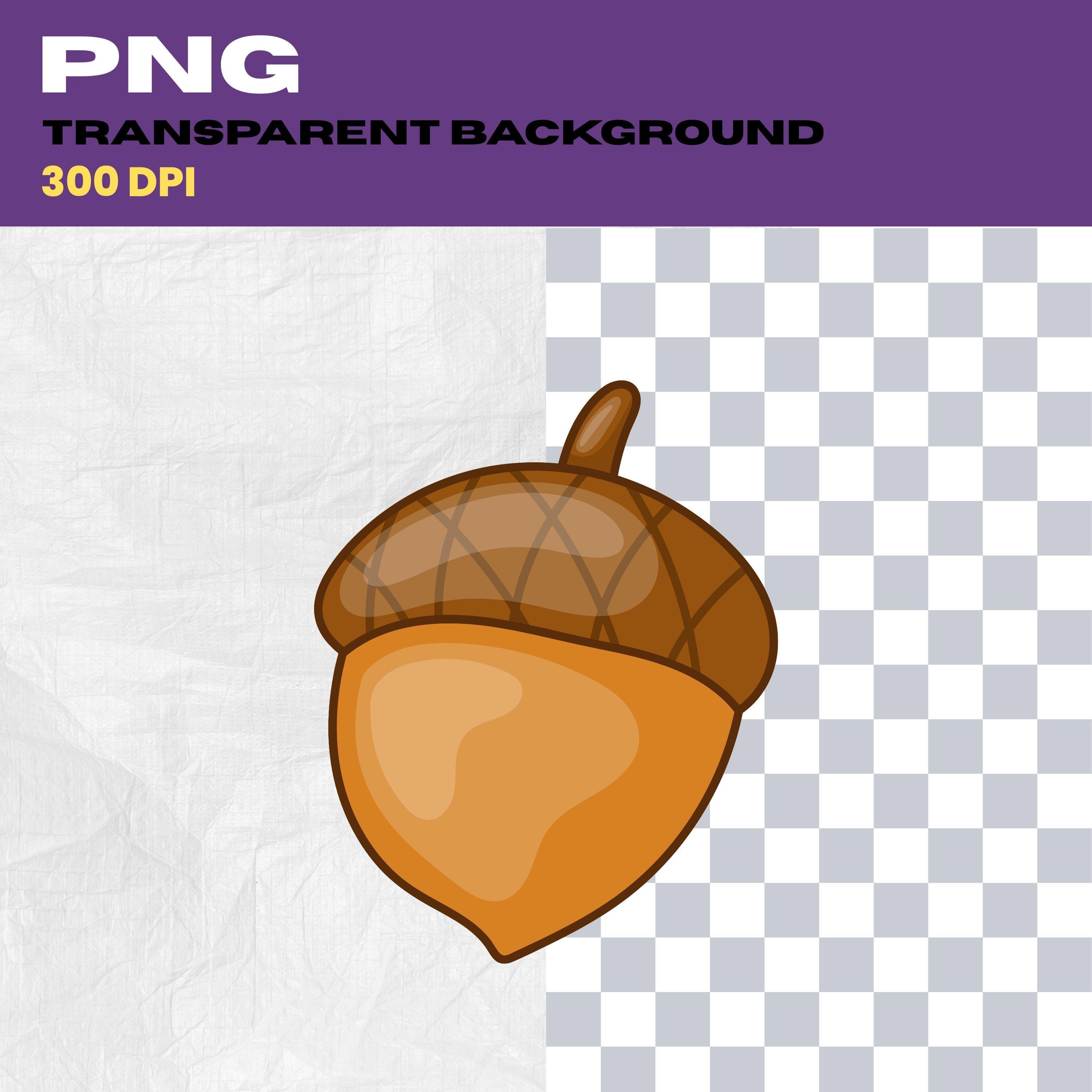 Hand-drawn Acorn Clipart Set: Autumn Stickers, PNG & SVG (digital ...