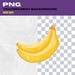 Banana Clipart Set: Hand-drawn Fruit Stickers, PNG & SVG (digital ...