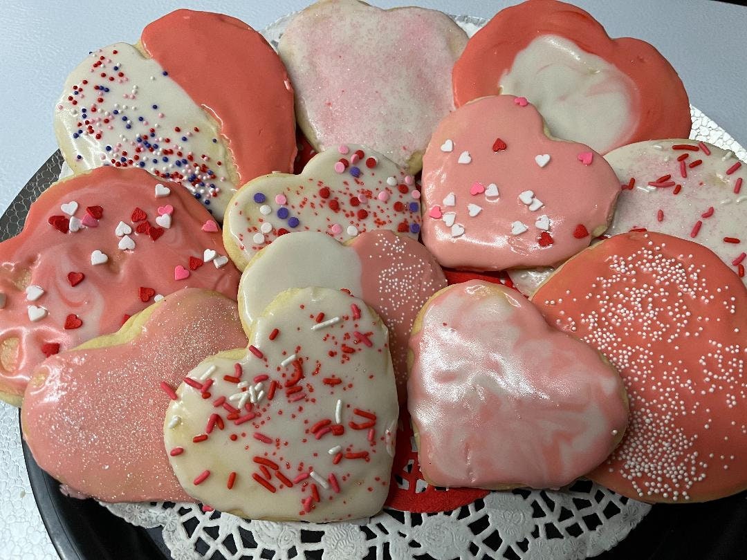Frosted Valentines Day Sugar Cookies, 1 Dozen 12 - Etsy