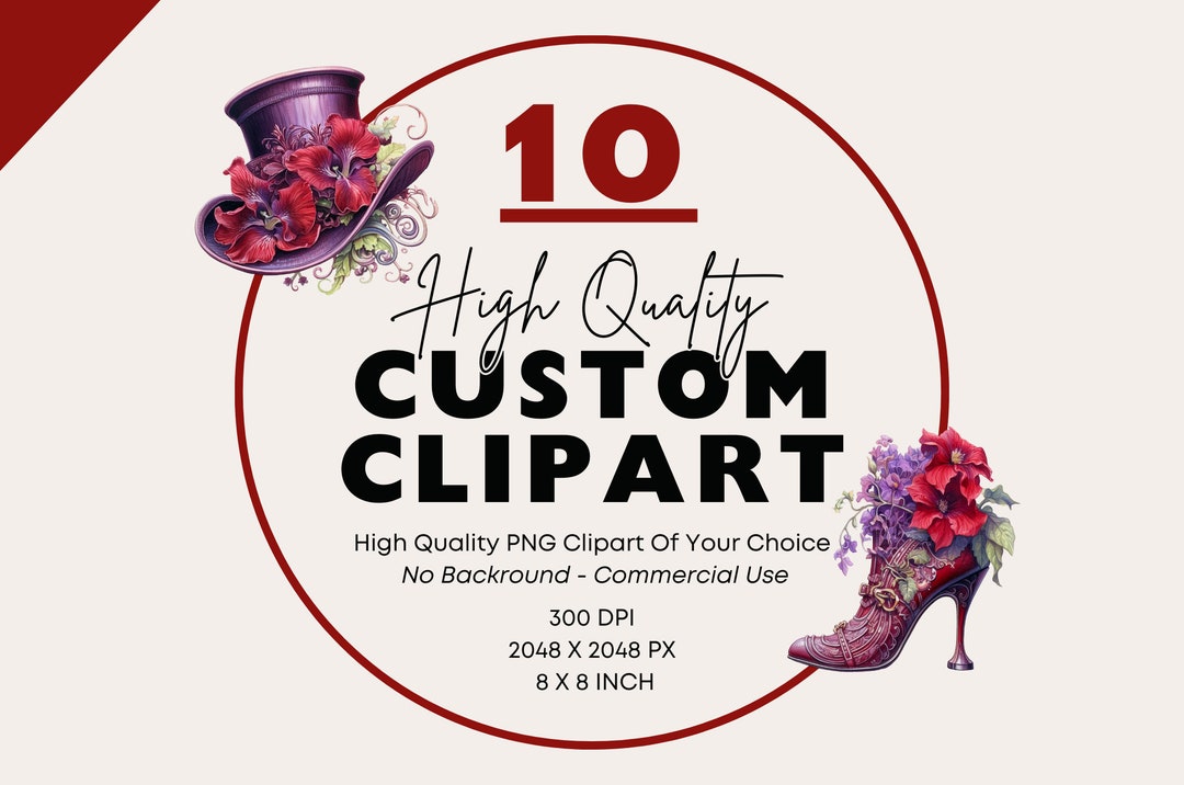 10 Custom Order Clipart for Personal and Commercial Use, Custom PNG ...