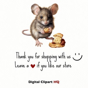 Cute Little Mouse Chef Clipart Bundle, Mice in Kitchen Watercolor ...