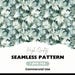 Sage Green Maple Leafs Winter Seamless Pattern Watercolor Digital Paper ...