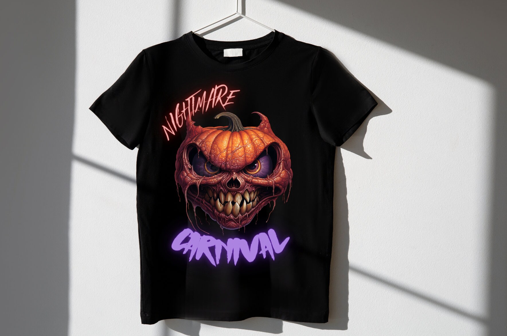Scary Pumpkin Clipart, Jack O Lantern Digital Download, PNG Halloween ...