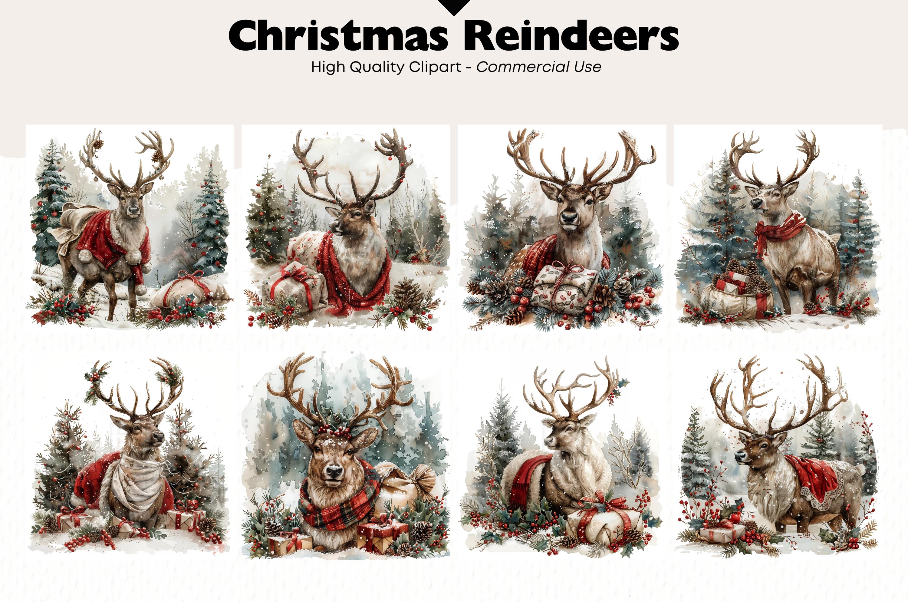 Sleigh Ride Clipart Bundle Snowy Landscapes Graphics Digital Download ...