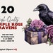 Purple Rose Raven Clip Art, Raven PNG, Corby PNG, Black Bird Clipart ...