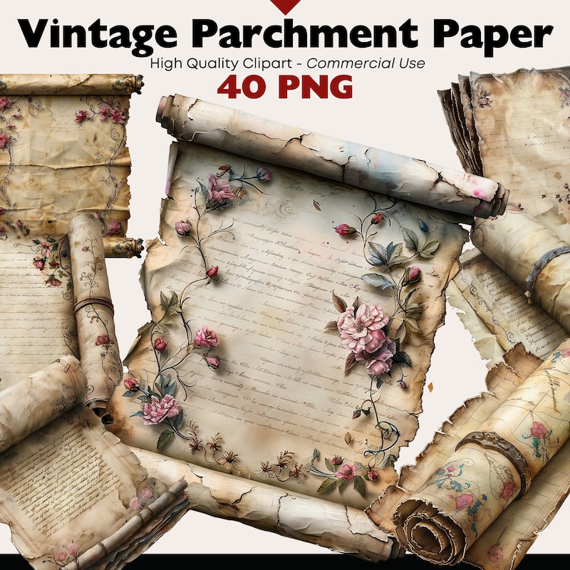 Parchment Writing Paper - Etsy
