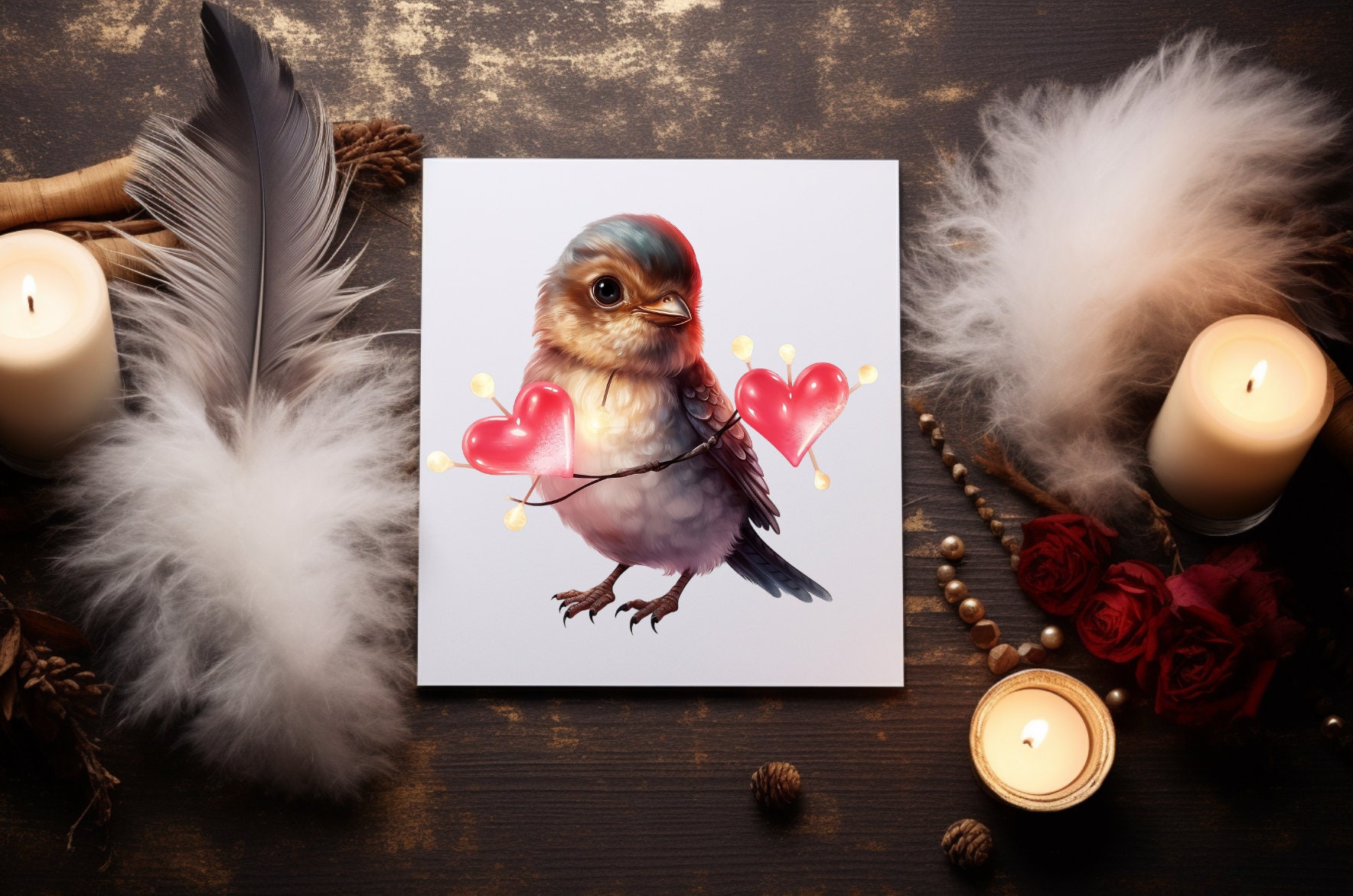 Love Birds Clipart Bundle PNG Birds With Hearts Clipart - Etsy