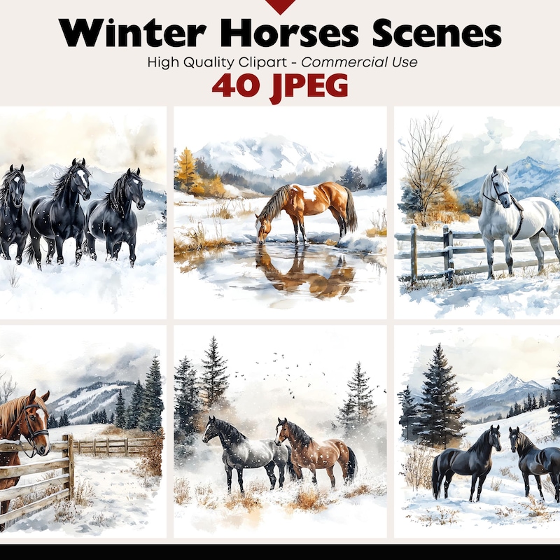 Countryside Horse Art - Etsy