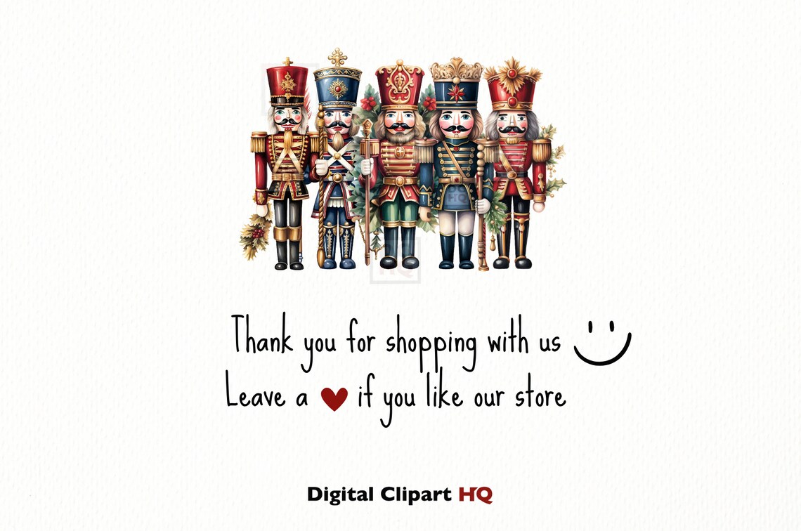 Christmas Nutcracker Clipart Bundle Yuletide Watercolor Cute - Etsy