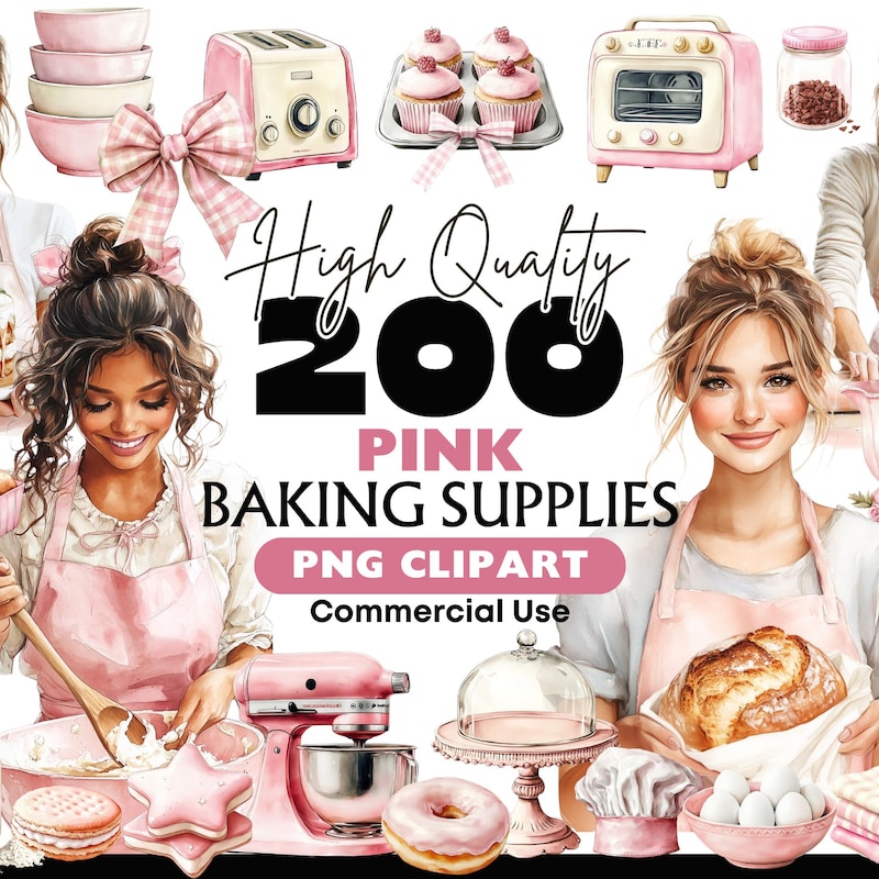 Pink Cooking Supplies - Etsy