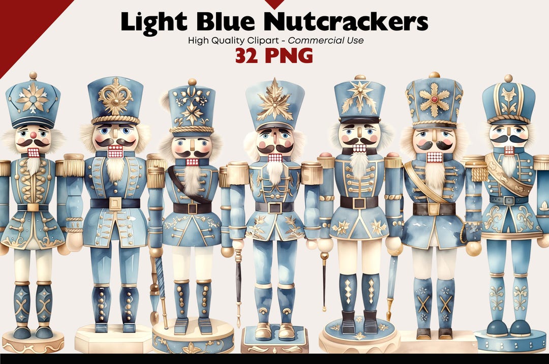 Christmas Nutcracker PNG Clipart Watercolor Holiday Printable Soldier ...
