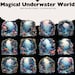 Magical Underwater Clipart Bundle Watercolor Sea Graphics Digital ...