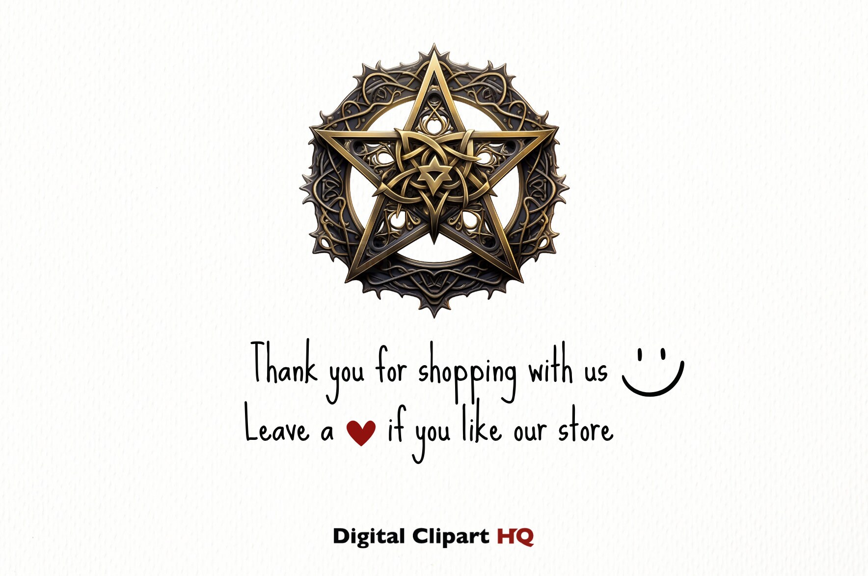 Black and Gold Pentagram Clipart Bundle Pentacle PNG Pegan - Etsy