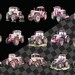 Pink Tractor Clipart Bundle, Cute Farm Vehicle PNG, Rustic Tractor ...