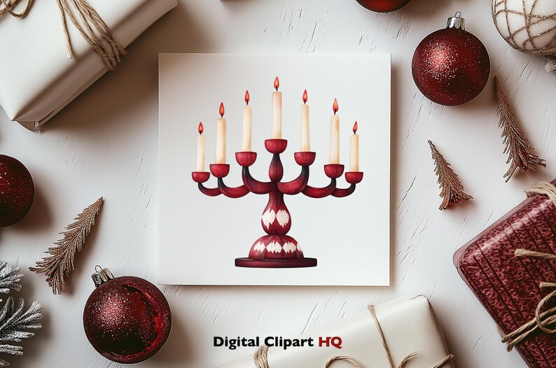 Swedish Advent Candle Bridge Clipart PNG, Scandinavian Christmas Lights ...