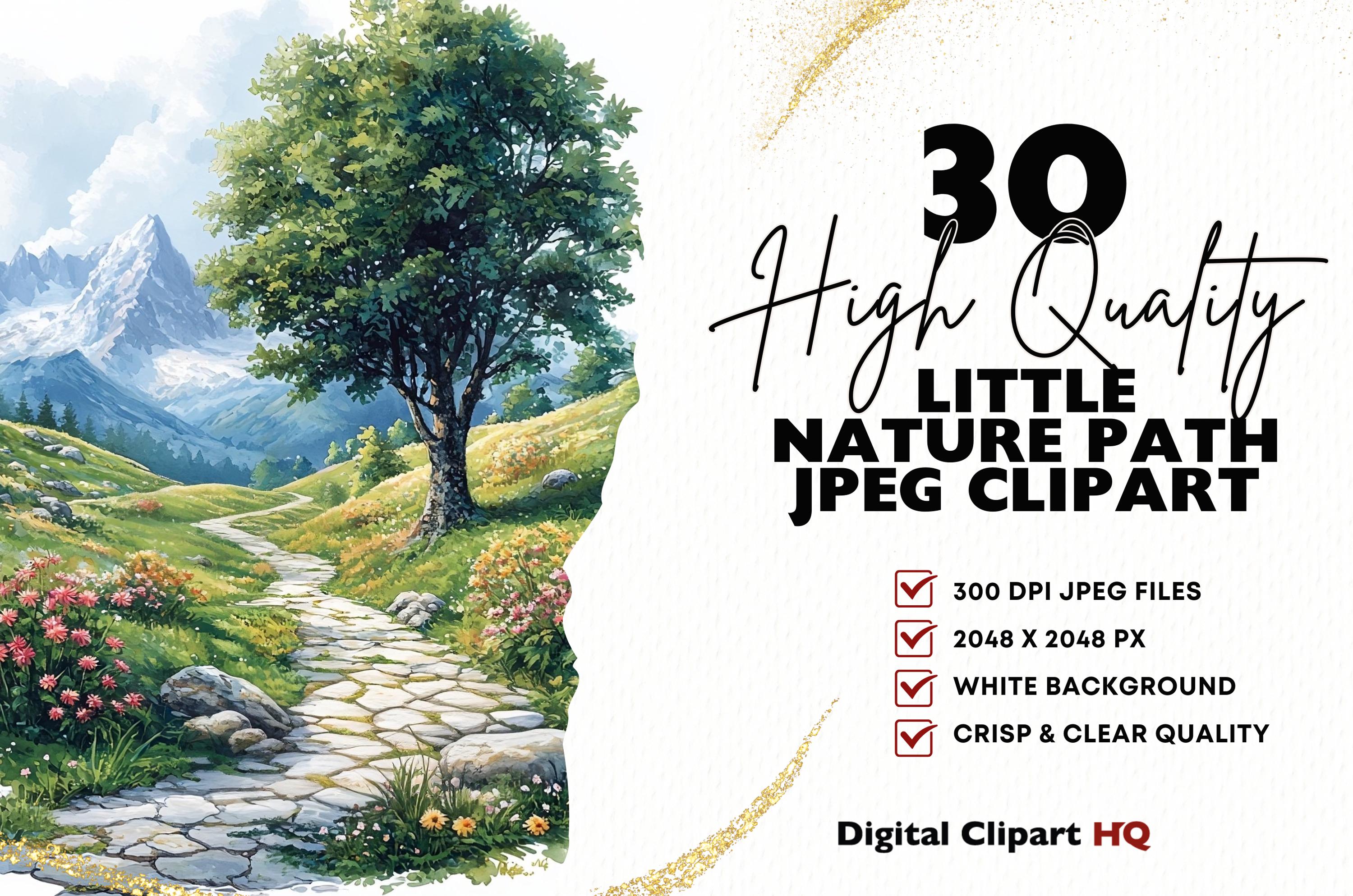 30 Floral Path Scenery JPEG Graphics Commercial Use Nature Countryside ...