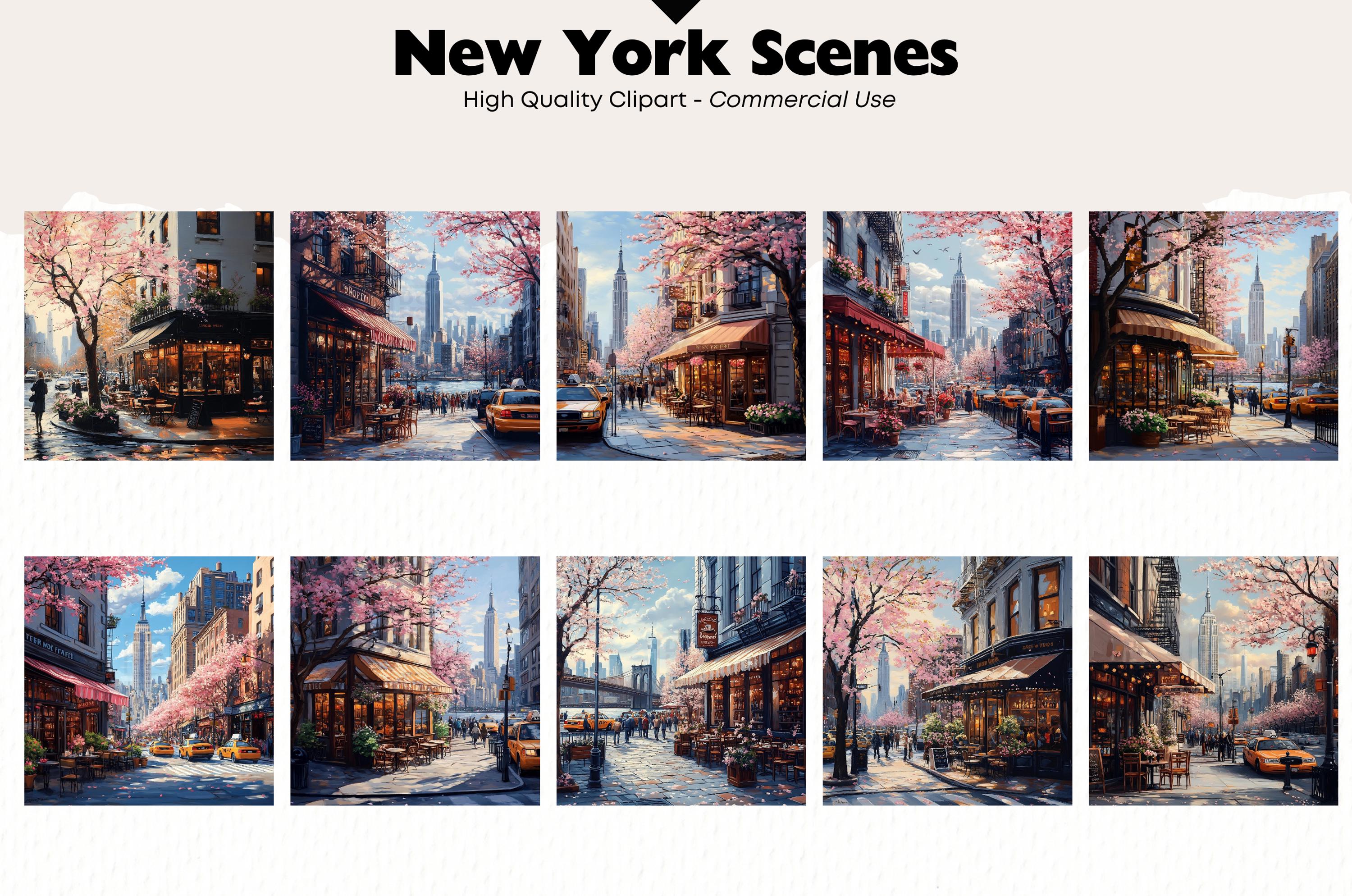 40 New York Clipart Scenery JPEG Graphics Commercial Use Urban ...
