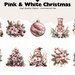 Pink Christmas Clipart Bundle | Holiday Season Clipart | Pink Winter ...