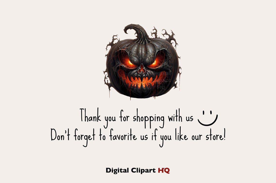 Scary Pumpkin Clipart, Black Pumpkin PNG, Halloween Watercolor, Spooky ...