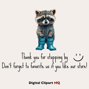 Rainy Raccoon Clipart Bundle, Blue Raincoat Raccoon Watercolor Clipart ...