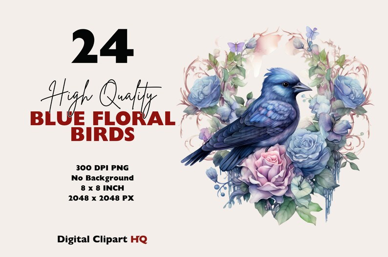 Beautiful Blue Birds Clipart Bundle Spring Birds PNG - Etsy