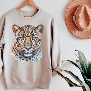 Leopard Clipart Bundle, PNG Jungle Cat Illustrations, Wildlife Digital ...