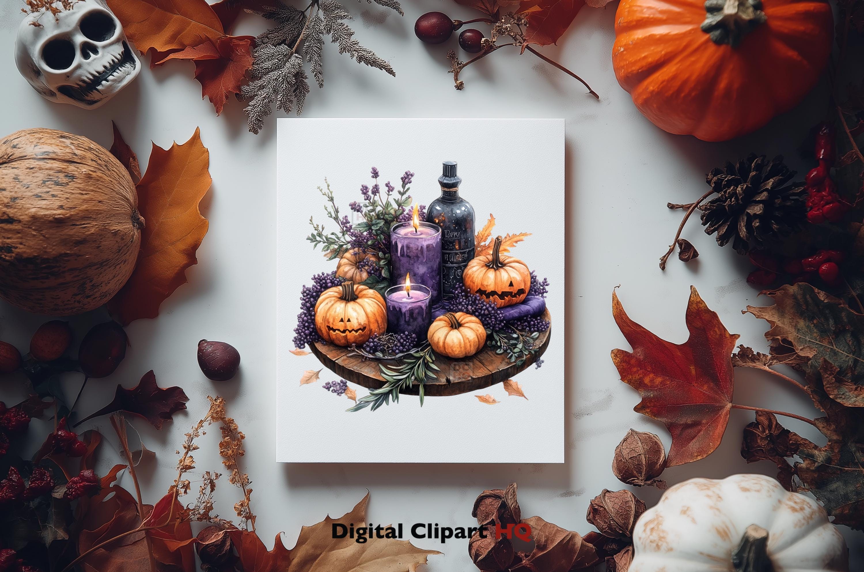 Witches Brew Clipart Bundle Watercolor Magic Potion Graphics PNG ...